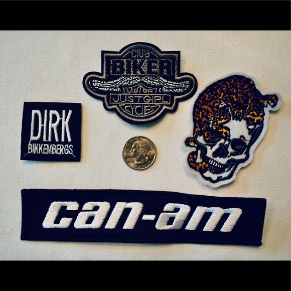 Accessories | Vintage Biker Themed Embroidered Patch Set 19 | Poshmark